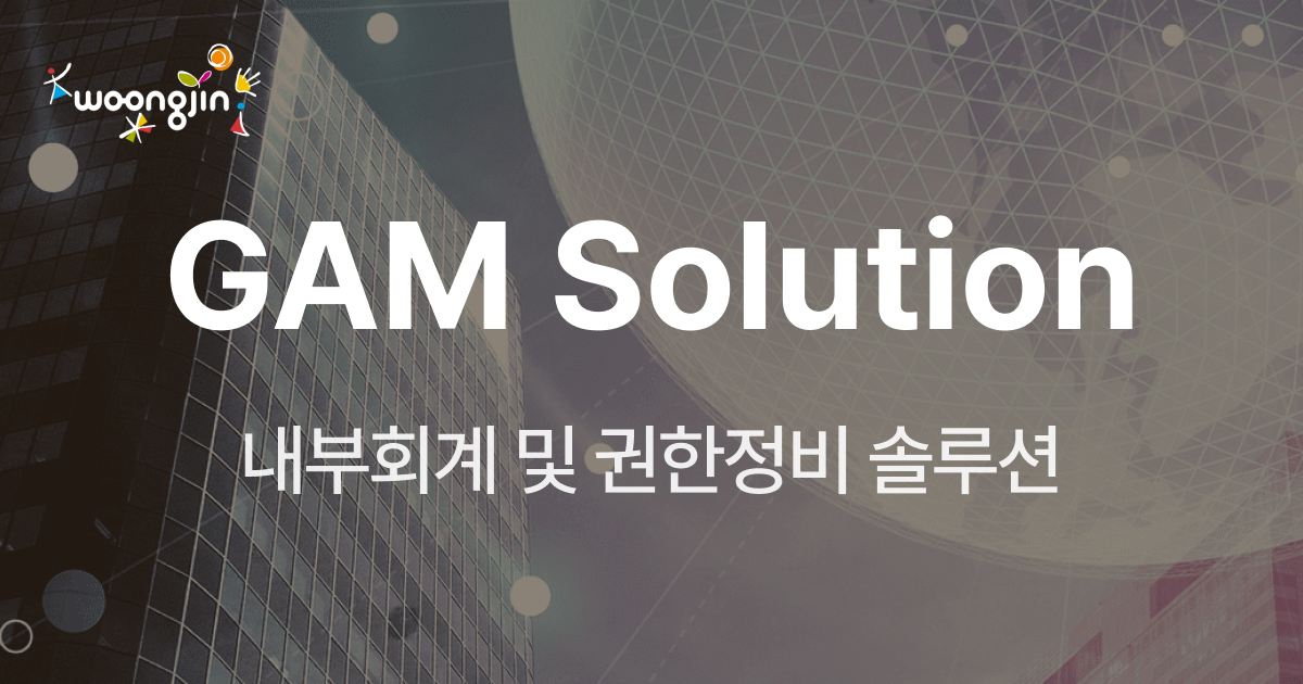 GAM SOLUTION | 내부회계 및 권한정비 솔루션 | 웅진IT